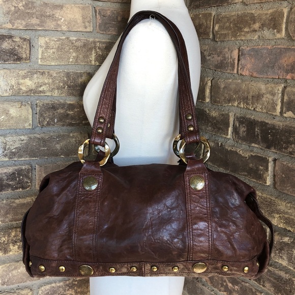 Kate Landry | Bags | Kate Landry Bag Handbag Brown Leather Satchel ...